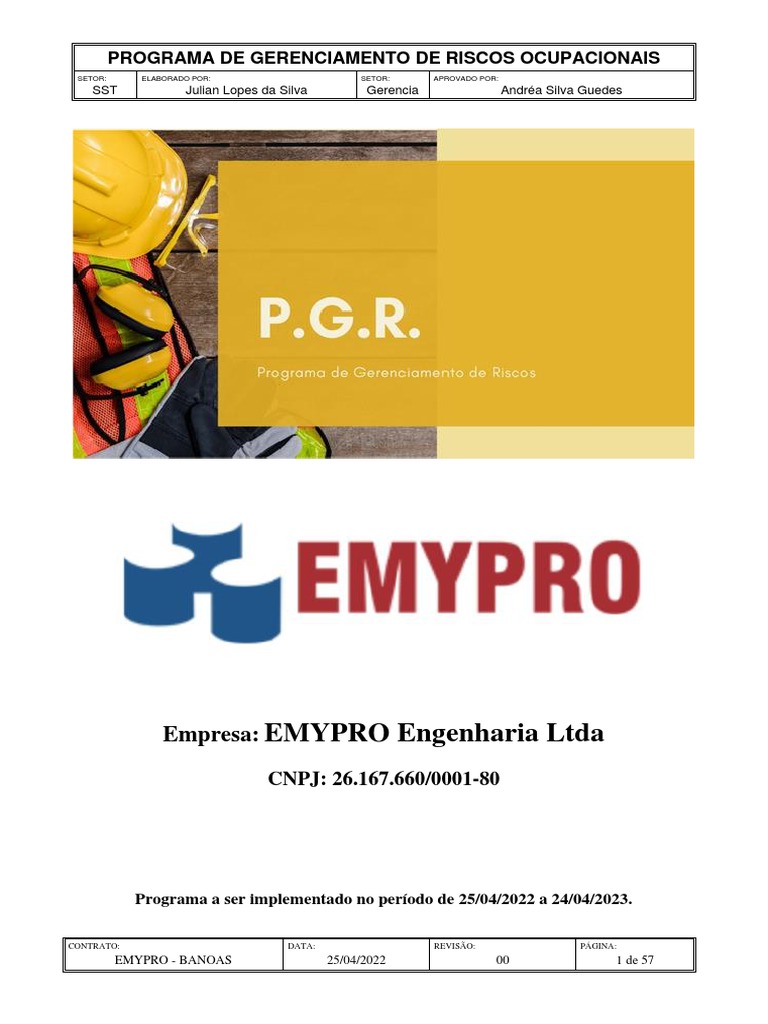 PGRO - EMYPRO Engenharia - BANOAS Rev01 | PDF