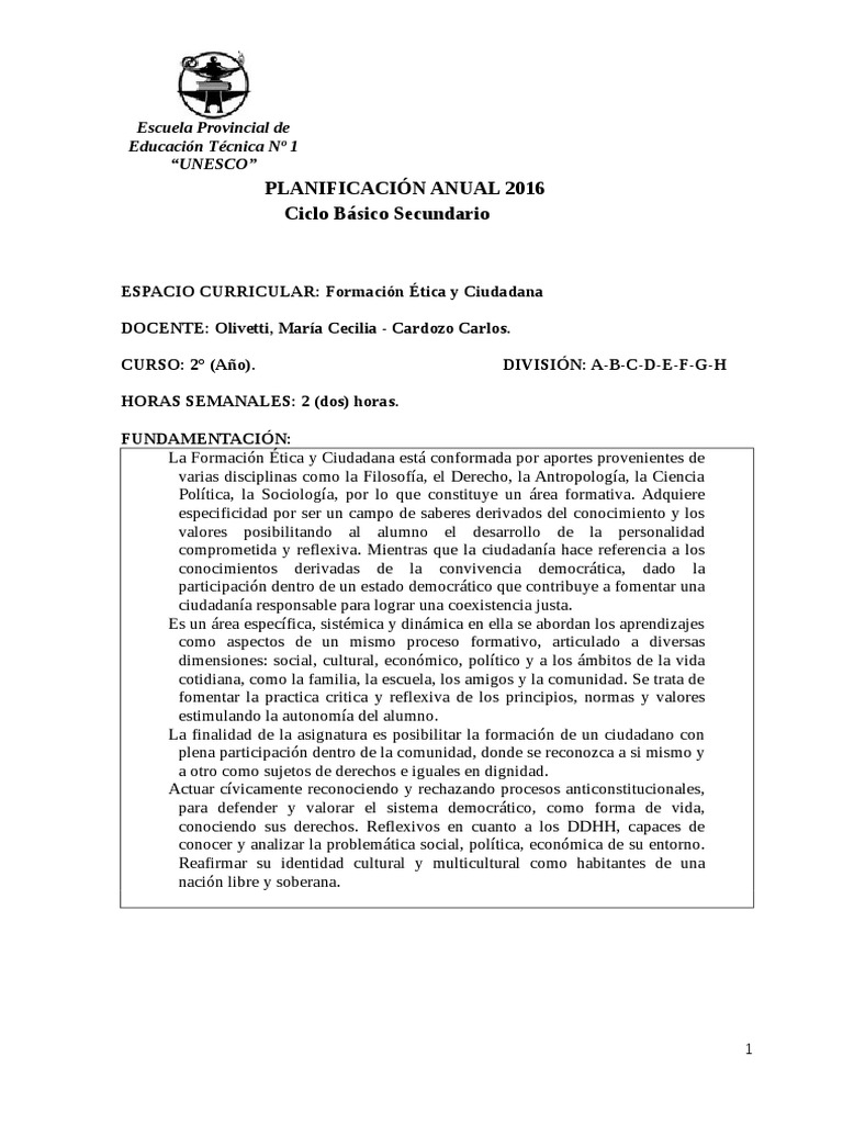 2do Formacion Etica Y Ciudadana Pdf Pdf