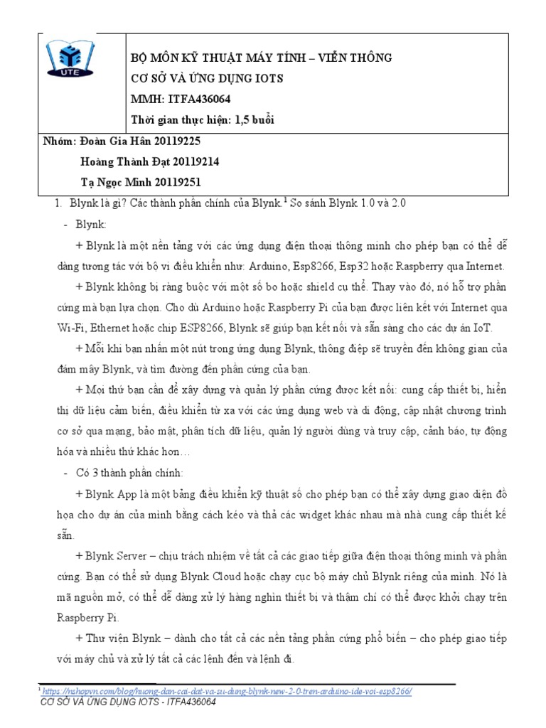 Lab 2 Esp Blynk Dht11 Pdf