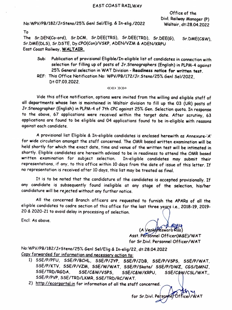 1651231515Jr.Steno eligibility list | PDF