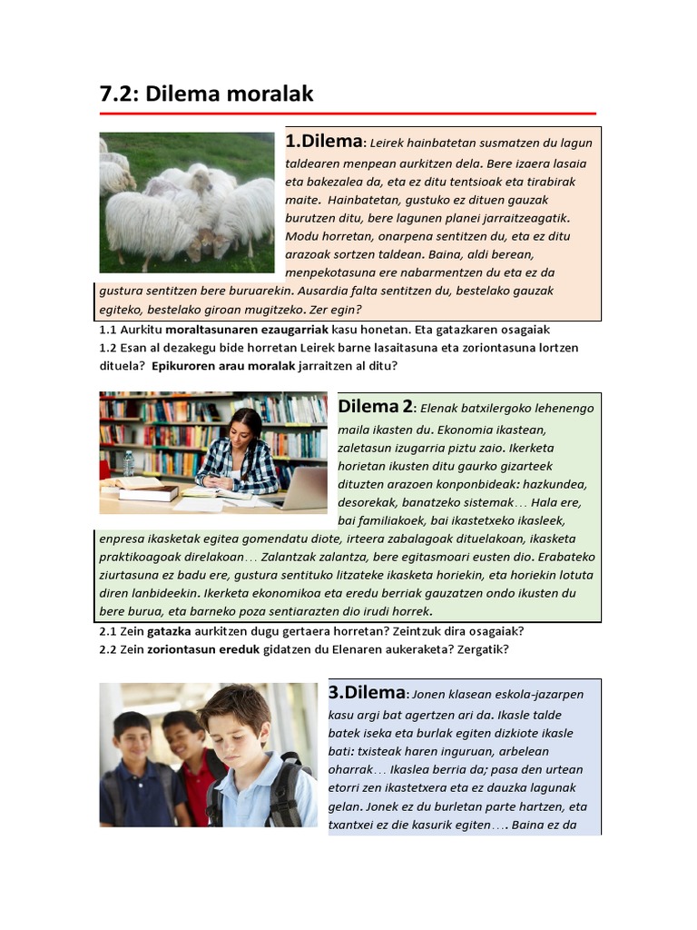 7.2. Dilema Moralak PDF | PDF