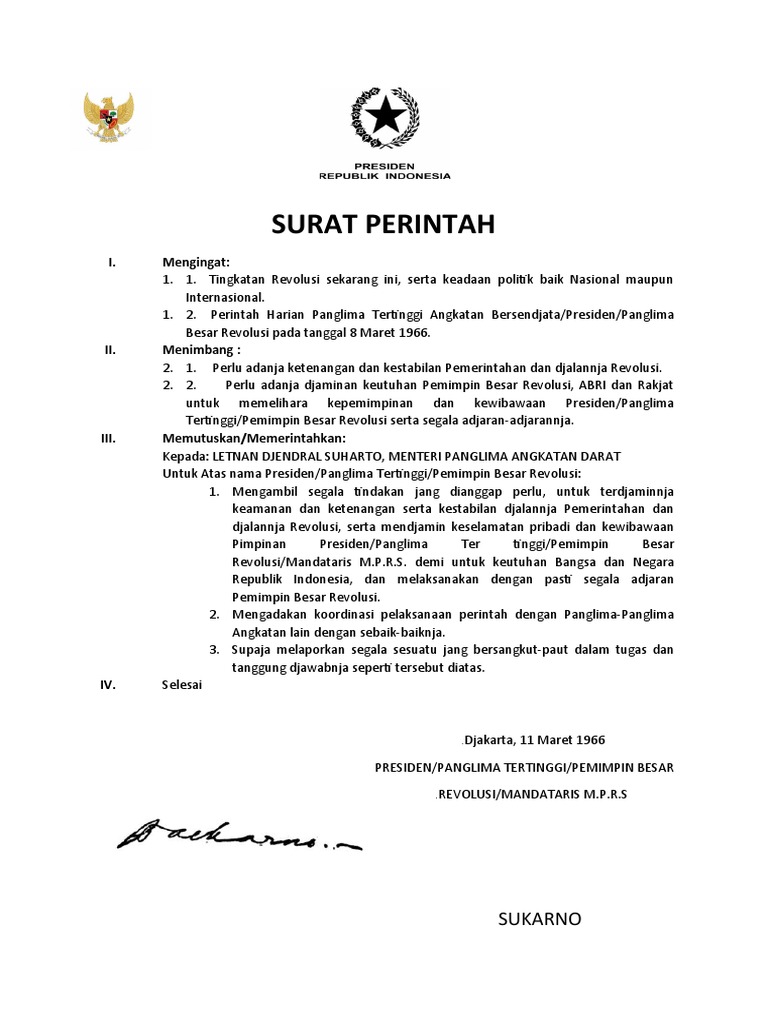 SUPERSEMAR Document | PDF