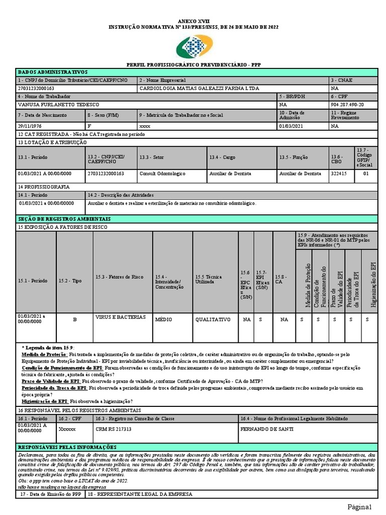 PPP MODELO NOVO 2022.docx | PDF