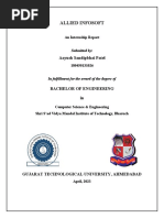 Internship Report Gtu | PDF | Html | Hyperlink