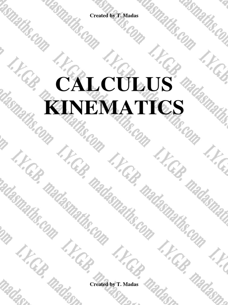 m1 m2 Kinematics Using Calculus | PDF