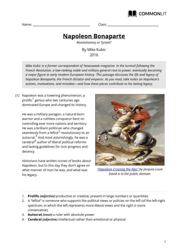 Napoleon Bonaparte: Rise and Legacy | PDF