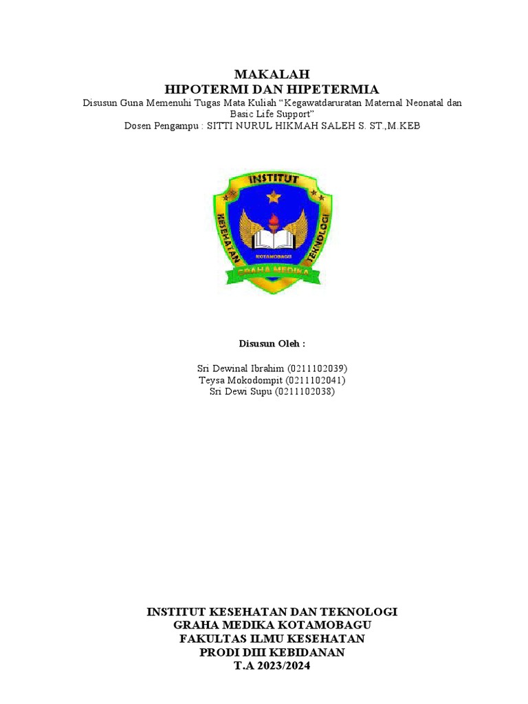 Hipertermi dan Hipotermi: Penjelasan Medis | PDF