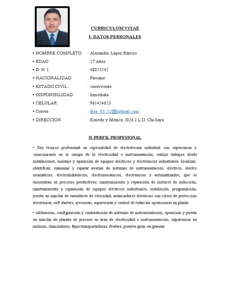 CURRICULUM VITAE Alexander | PDF