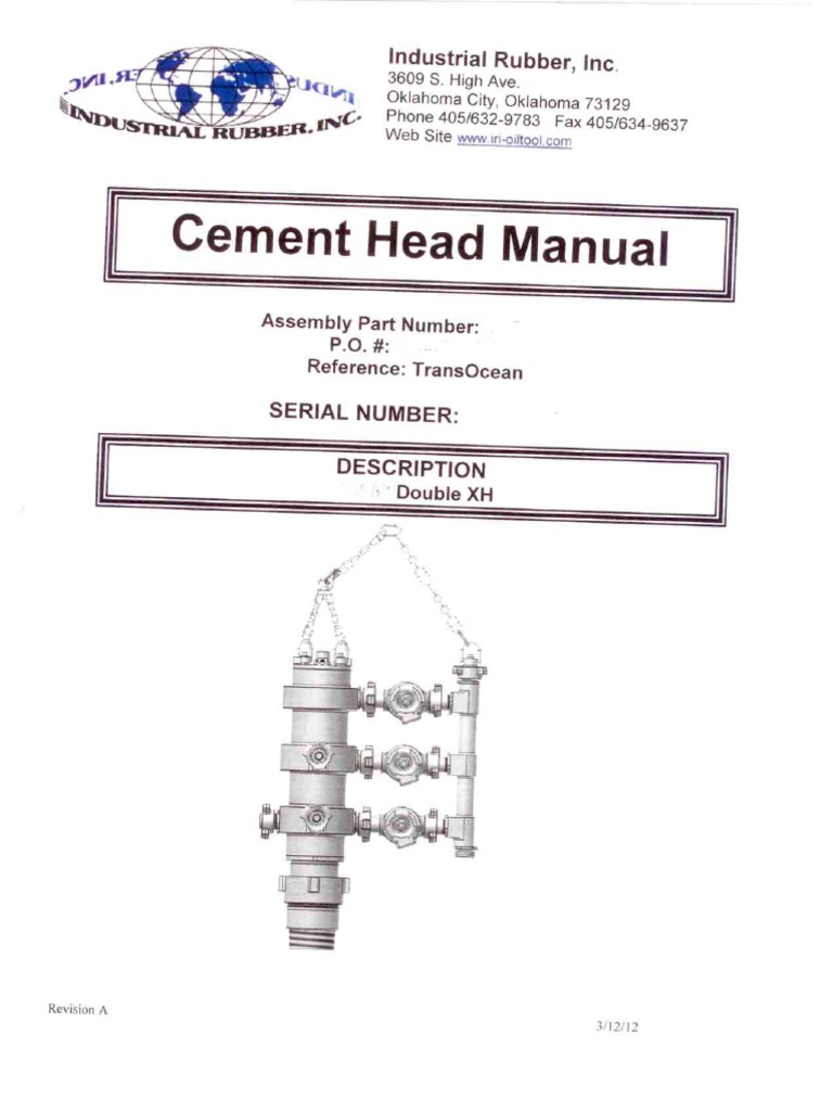 Fast Latch Cement Head Manual PDF | PDF