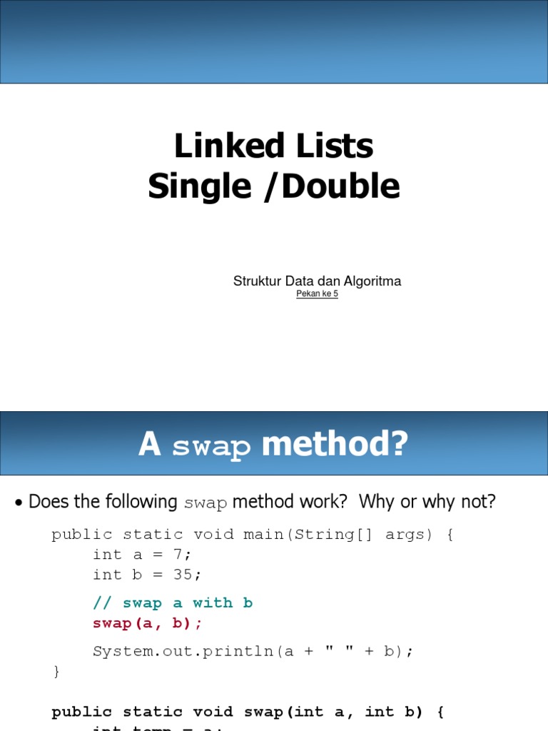 Linked List With Java | PDF