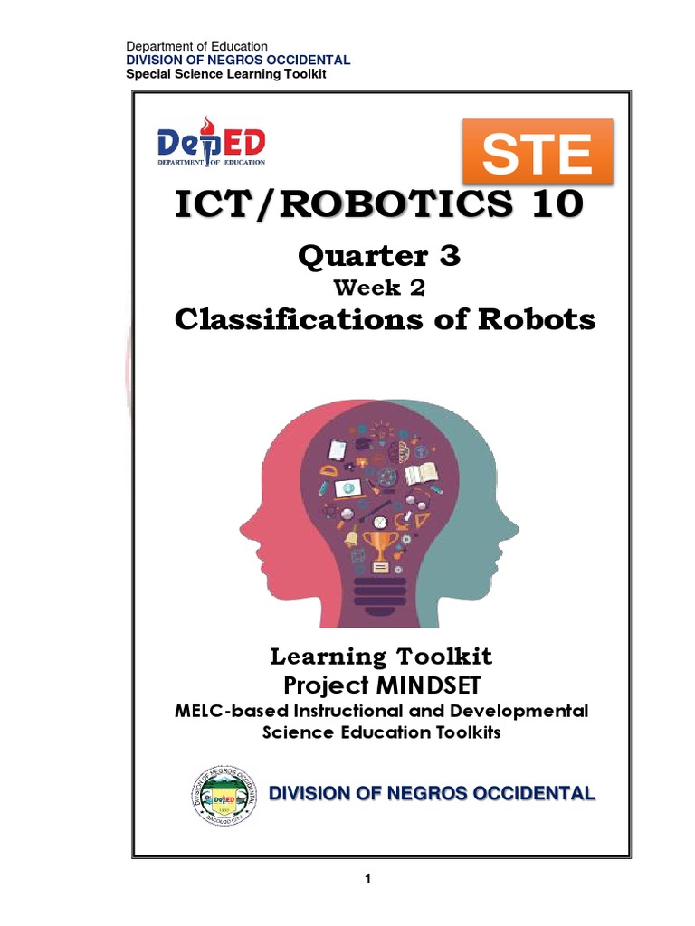 ICT 10 Q3 Week 2 f2f PDF | PDF | Robot | Robotics