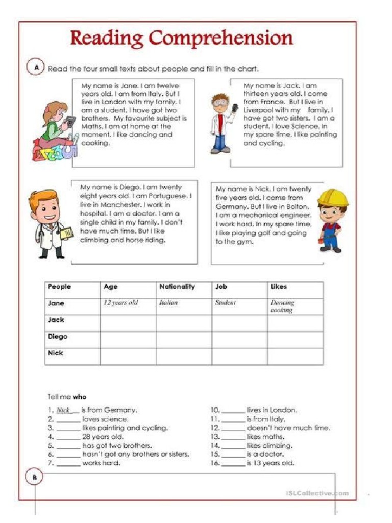 Comprension en Inglés | PDF