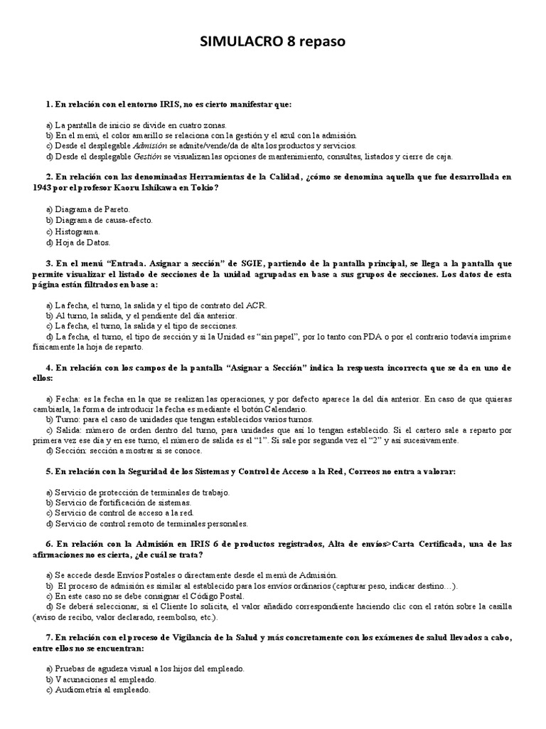 00 Simulacro 8 | PDF