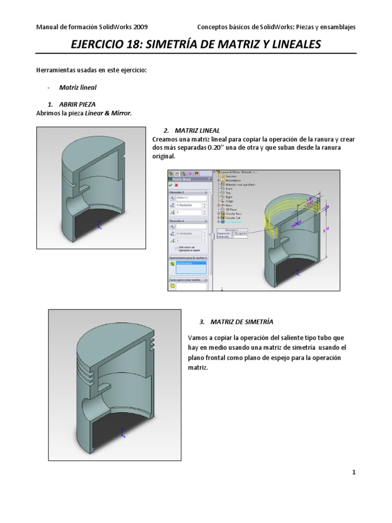 Ejercicio 18 Simetria de Matriz y Lineales | PDF