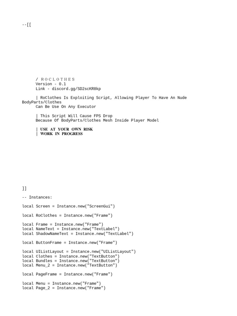 Nude Avatar Exploit Script | PDF | Dress | Human Appearance