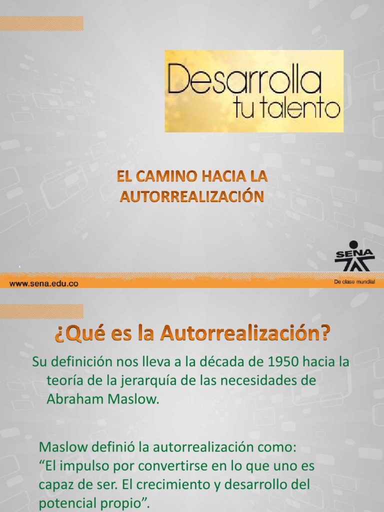Definición y Claves de Autorrealización | PDF