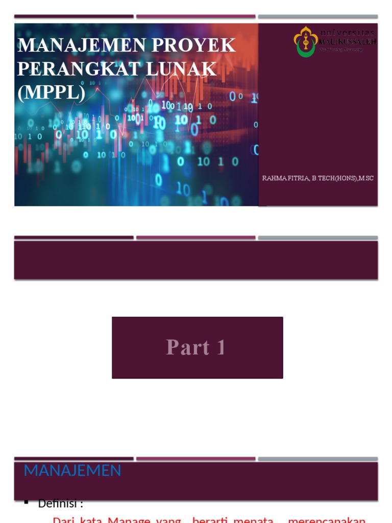 Manajemen Proyek Perangkat Lunak MPPL | PDF