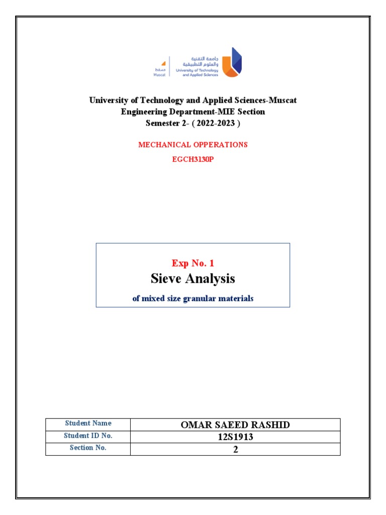 Sieve Analysis | PDF