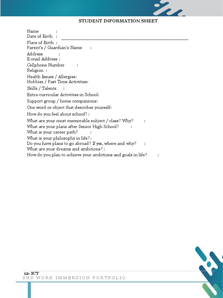 Work Immersion Activity 1-4 | PDF