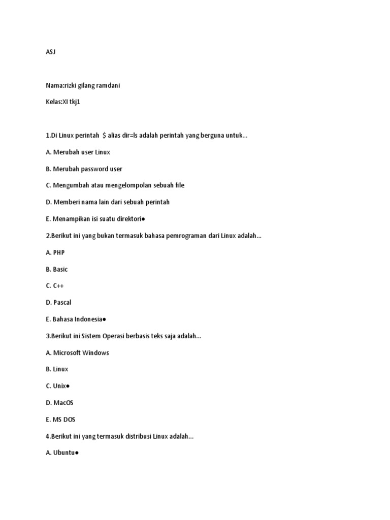 Rizki Gilang Ramdani ASJ 2 | PDF