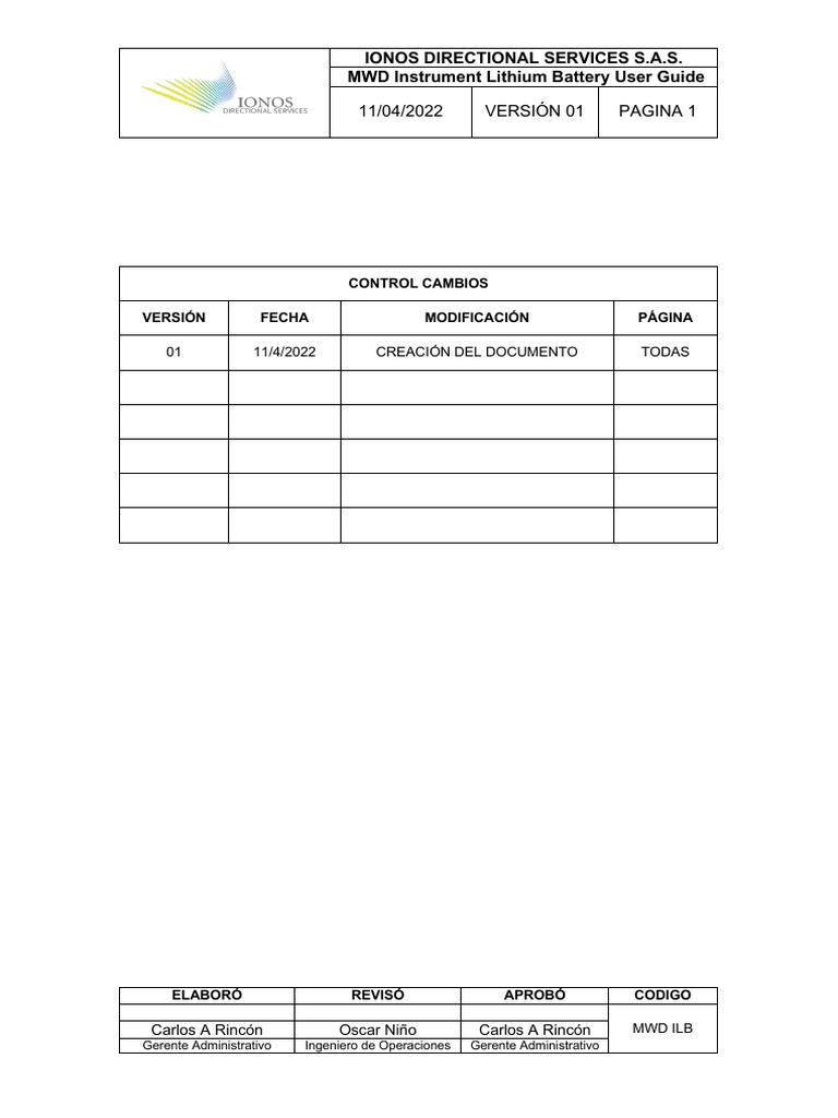MWD Lithium Battery Safety Guidelines | PDF | Lithium Ion Battery ...