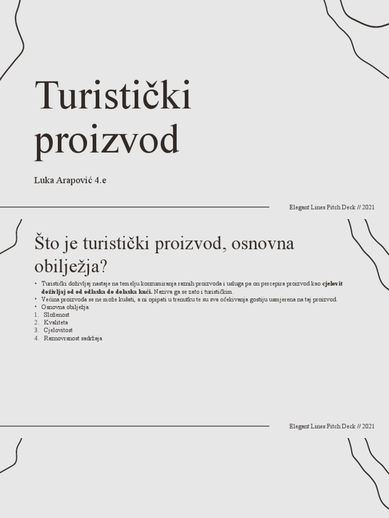 Turistički Proizvod | PDF