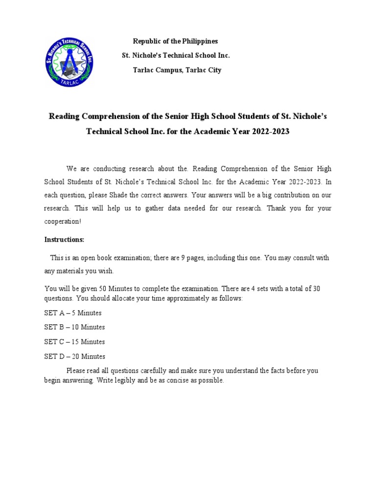 Questionnaire PR2 GROUP 2 | PDF