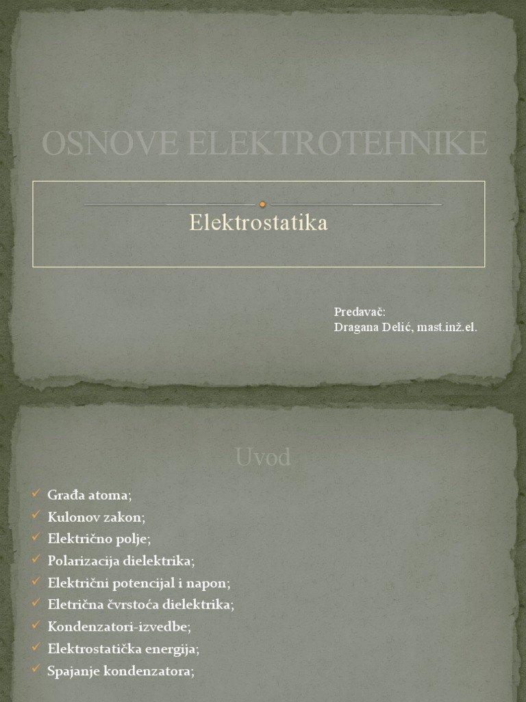 Elektrostatika.pptx | PDF
