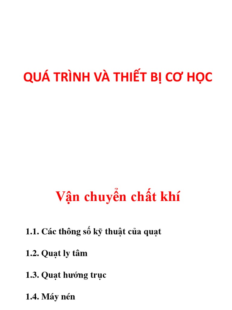 C2-Quá Trình Và Thiết Bị Cơ Học-P2 PDF | PDF