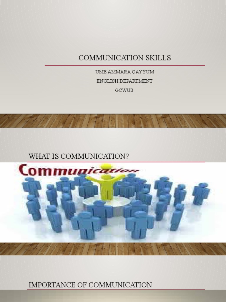 Communication Skills (ENGLISH II) | PDF | Communication | Information
