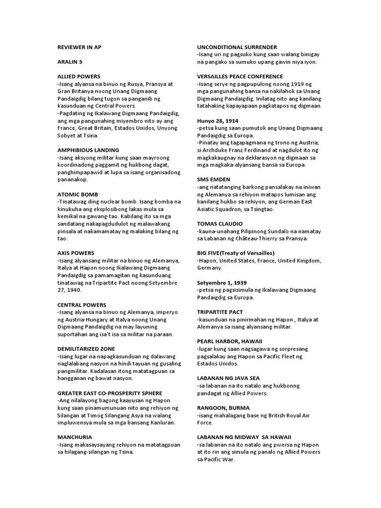 Final Examreviewer in Ap PDF | PDF