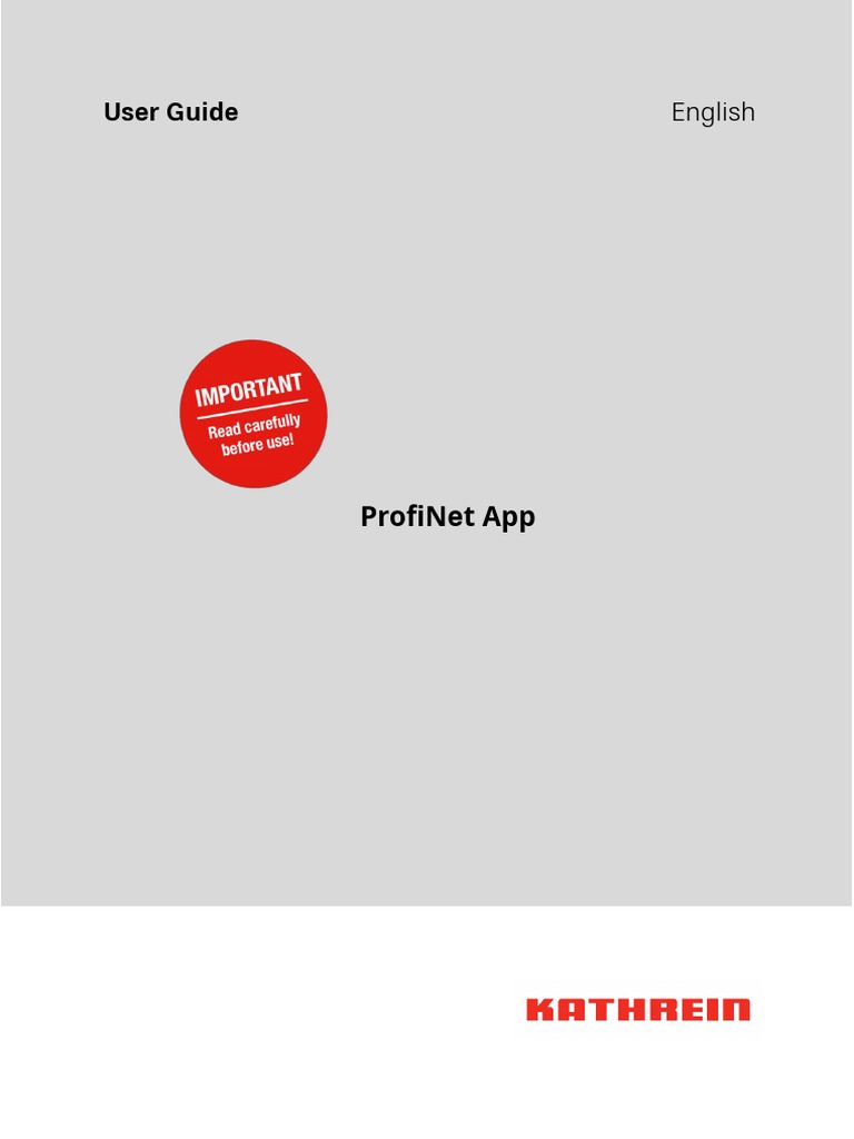 Profinet User Guide v1.00920 PDF | PDF | Computer Data | Computer Architecture