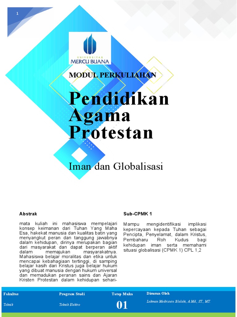 Kristen Pertemuan 1 | PDF
