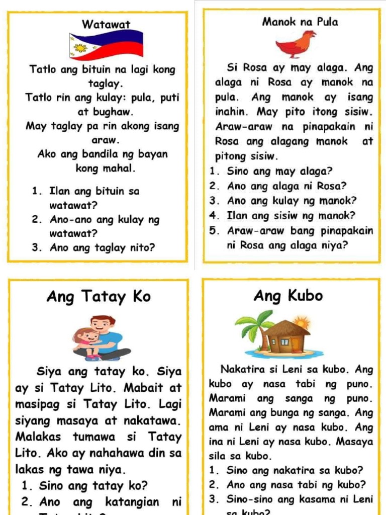 Filipino Reading | PDF