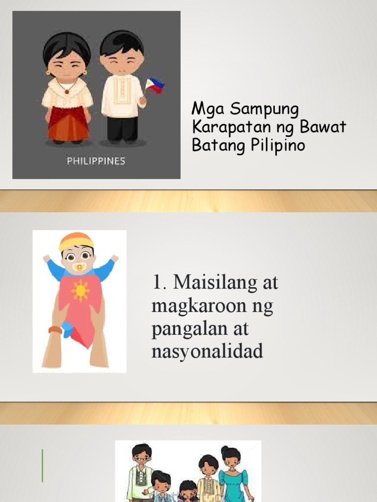 Karapatan NG Bawat Batang Pilipino | PDF