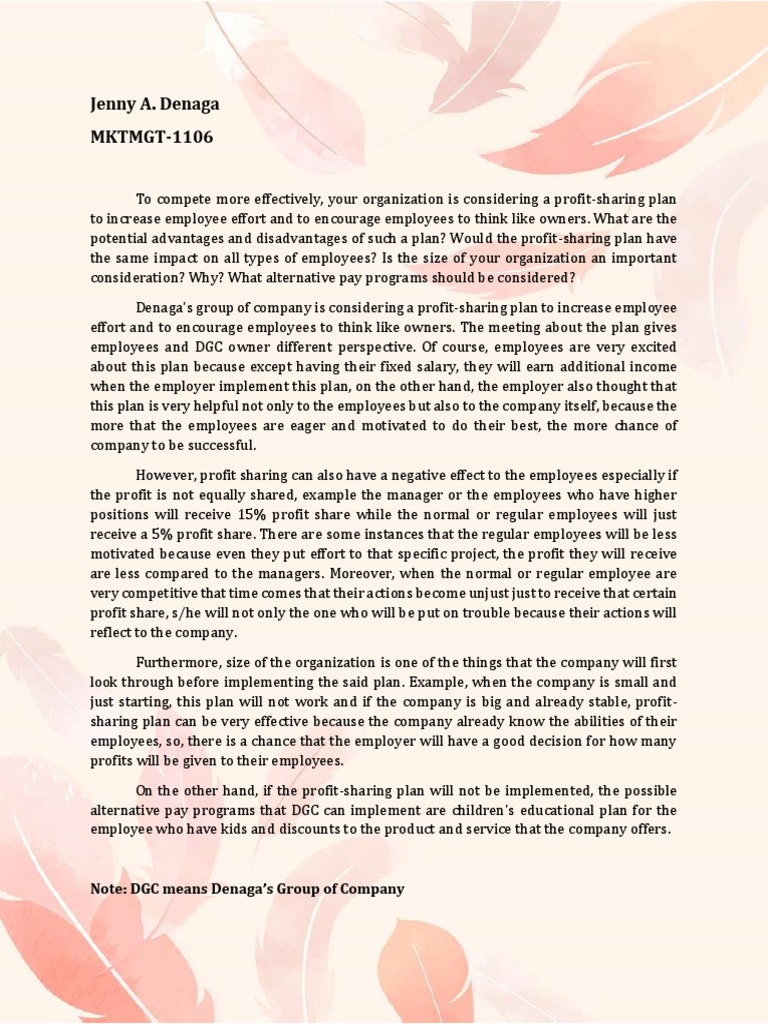 Output - Week 12 - Denaga PDF | PDF | Employment | Business