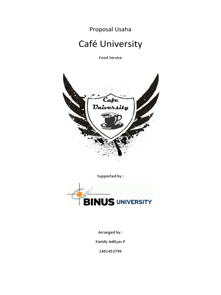 Proposal Cafe University | PDF