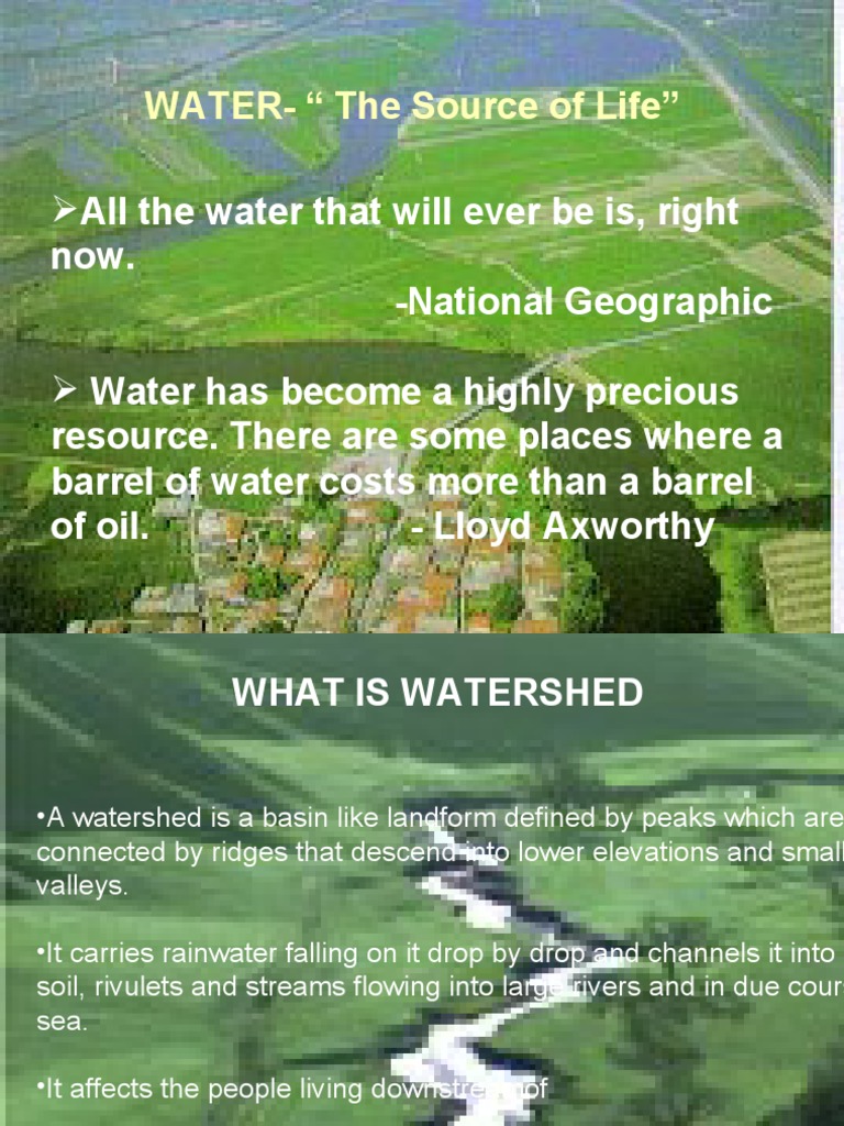GP 18 Watershed Management | PDF | Drainage Basin | Water