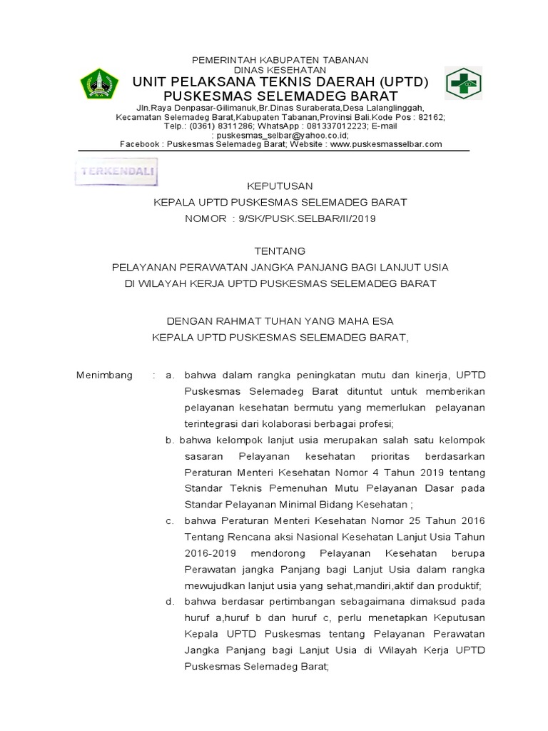 SK PJP Lansia PDF | PDF