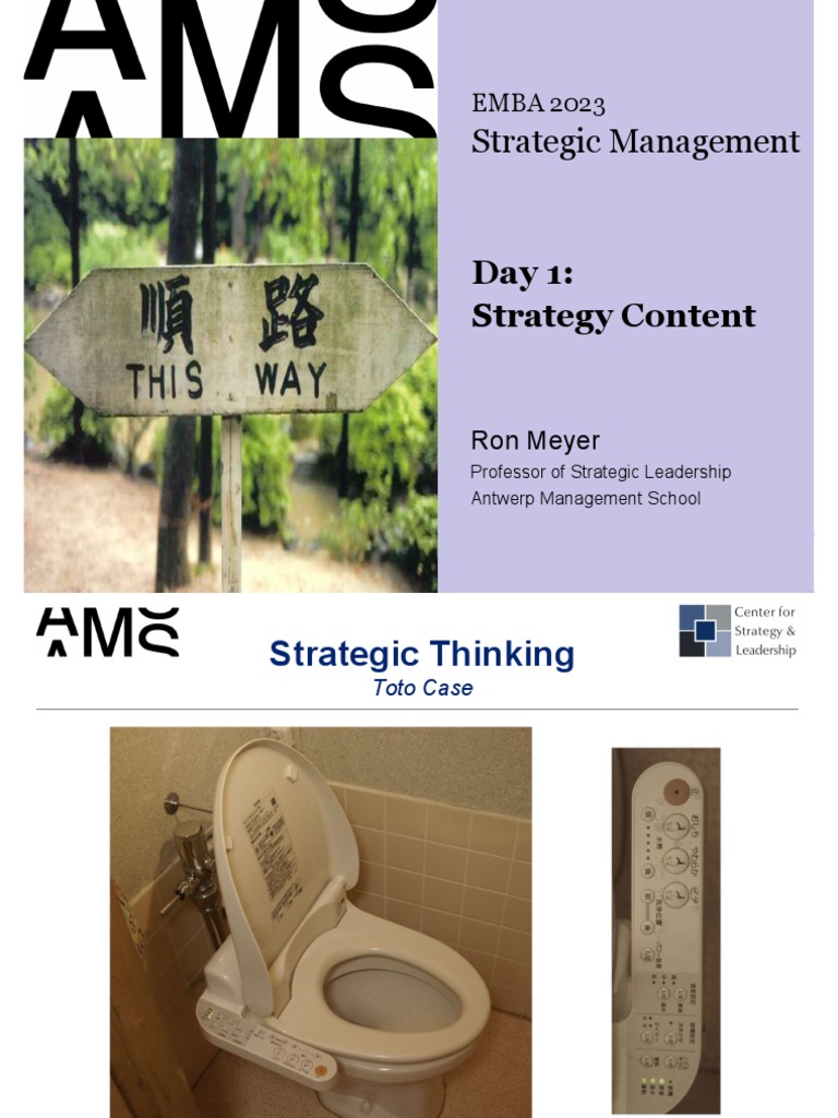 AMS EMBA 2023 - Slides Strategy Meyer - Day 1 PDF | PDF
