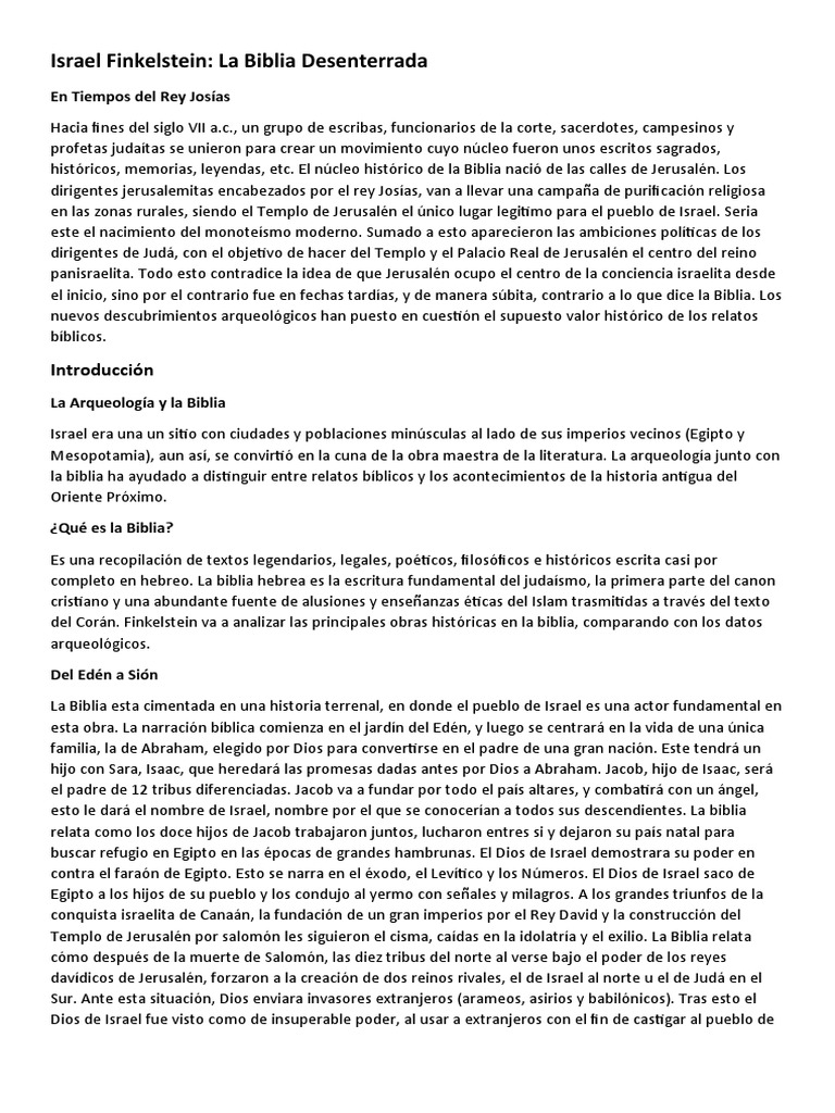 Israel Finkelstein | PDF