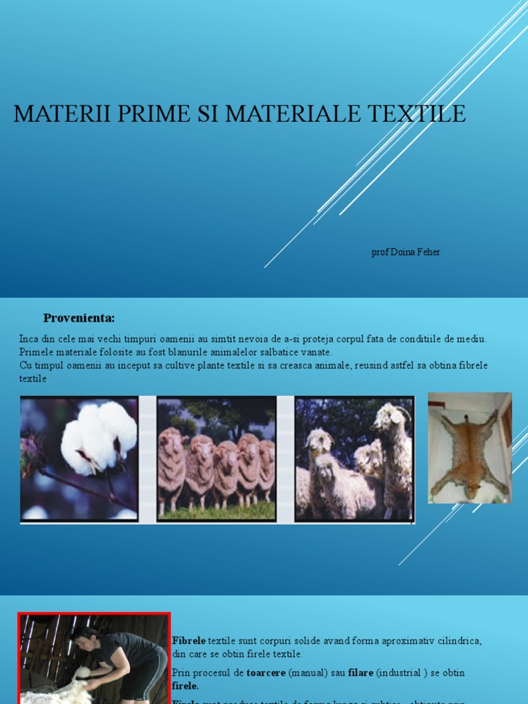 Materii Prime Si Materiale Textile | PDF
