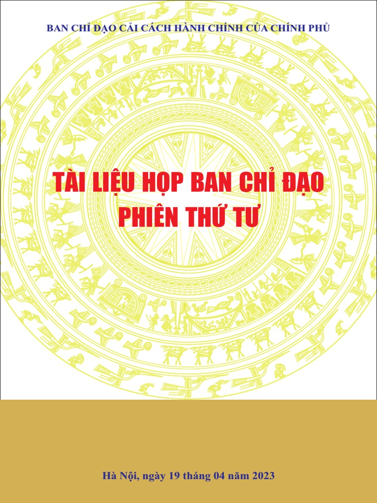 230417-Tai Lieu Phien Hop Thu Tu Cua Ban Chi Dao CCHCCP - Final (Ban in 2 Mat) PDF | PDF