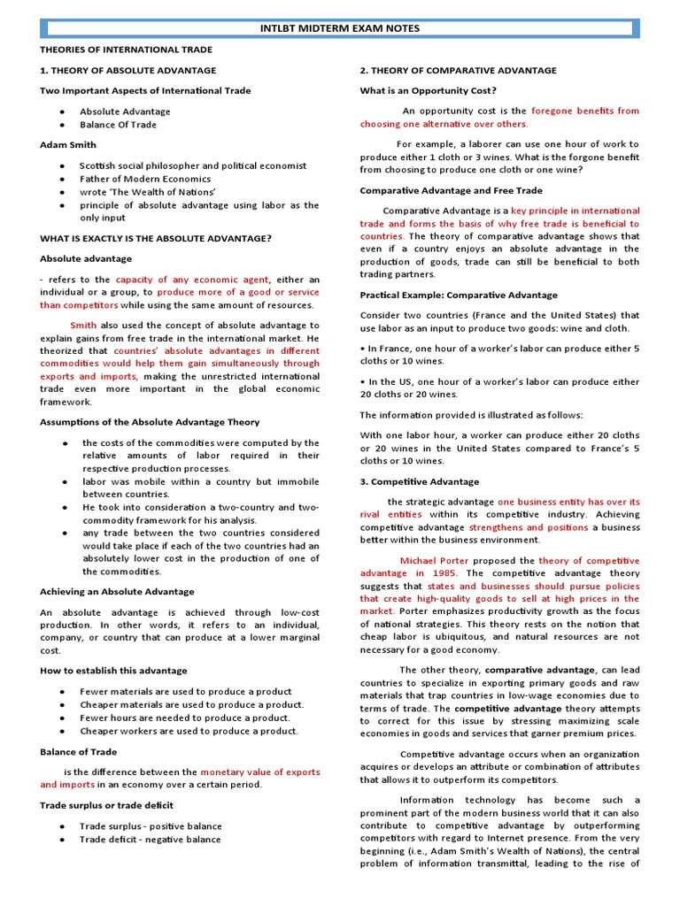 INTLBT-MIDTERM-EXAM-NOTES.docx | PDF