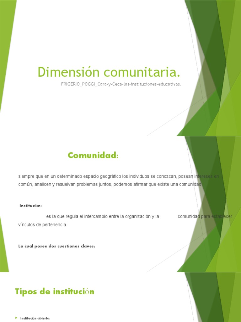 Dimensión comunitaria power.pptx | PDF
