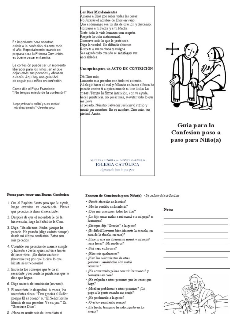 Examination of Conscience - Children Spanish-1 | PDF