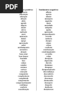 Lista de Sentimentos Positivos e Negativos de A A Z - Dicio, Dicionário ...