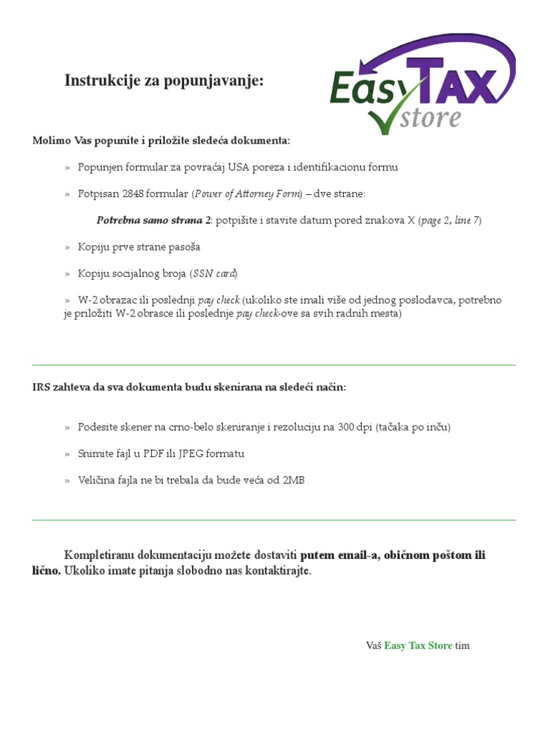 InfoPack Easy Tax Store 2020 | PDF