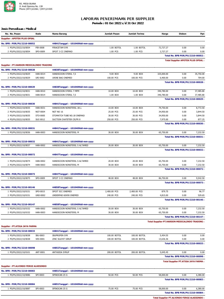 PurchaseOrderReceive (1).xls | PDF