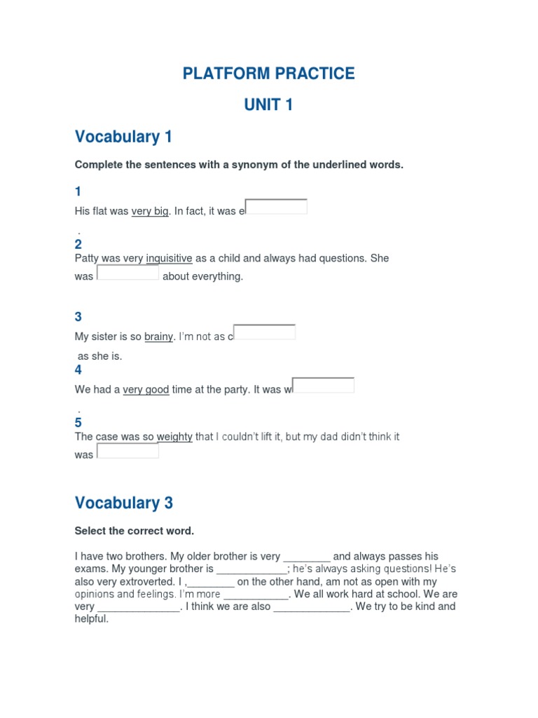 PLATFORM PRACTICE English 3 2023A PDF | PDF